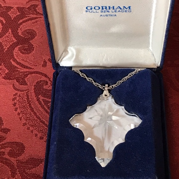 Gorham | Jewelry | New Gorham Lead Crystal Star Pendant W24 Chain ...